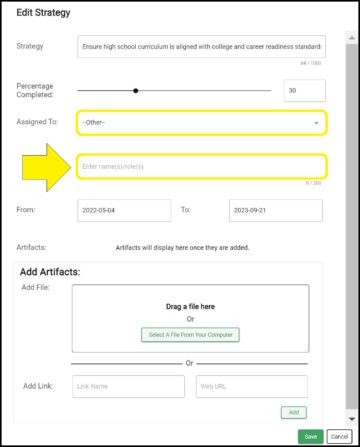 How to assign a person, role, or group to a Strategy - ECRA Group Inc.