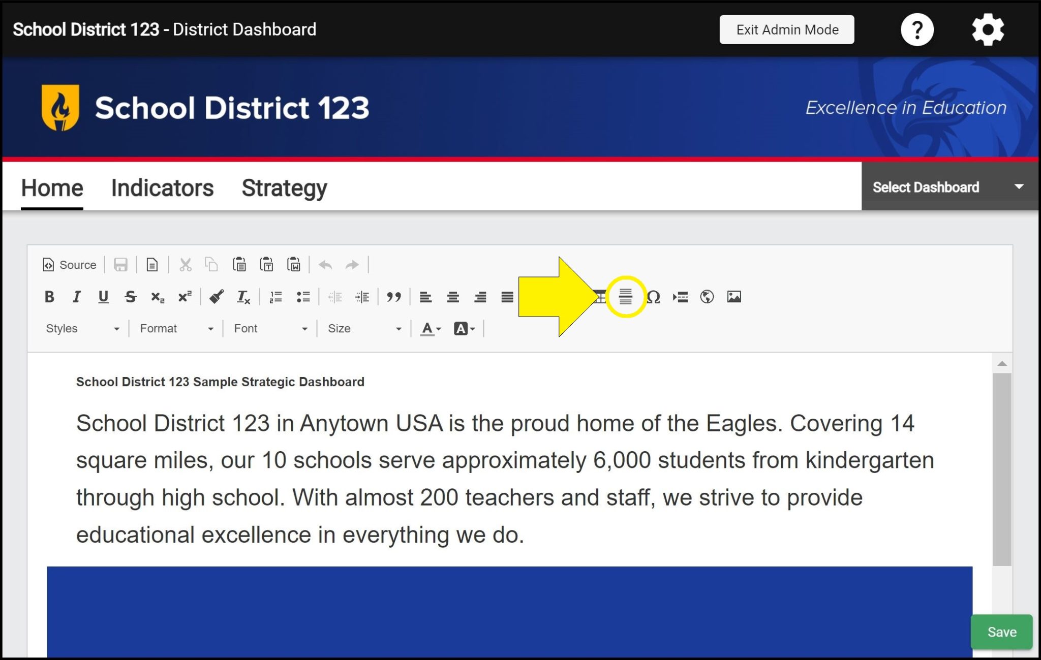 How to add a table, horizontal line, and page break to the Home page ...