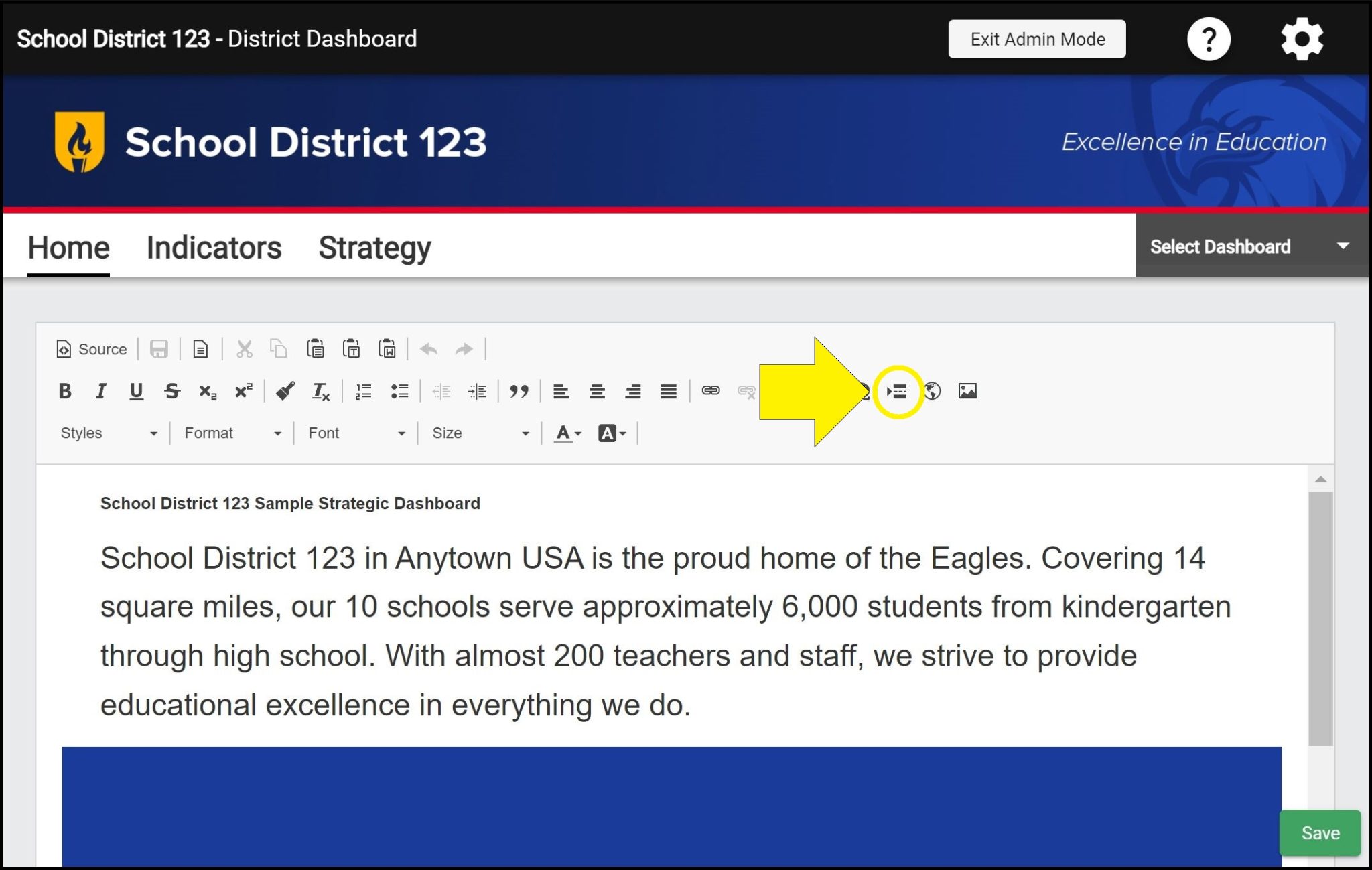 How to add a table, horizontal line, and page break to the Home page ...