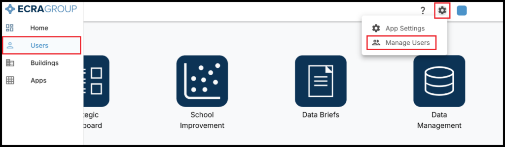 How to add new users and manage users - ECRA Group Inc.
