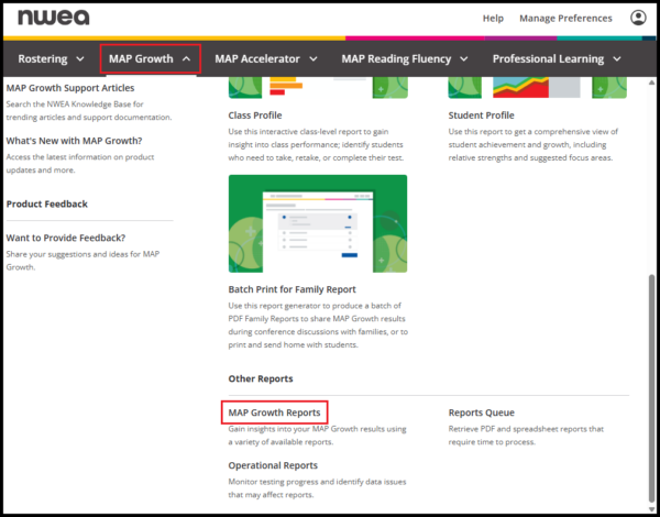 MAP NWEA - Data Export Guide - ECRA Group Inc.
