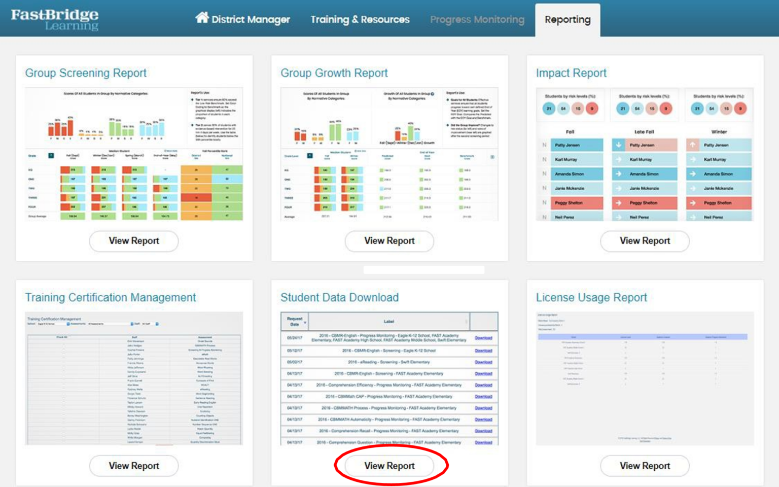 Data Export Guide - FastBridge - ECRA Group Inc.