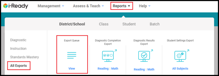 iReady - Data Export Guide - ECRA Group Inc.