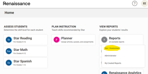 Star Assessments (Renaissance Learning) - Data Export Guide - ECRA ...
